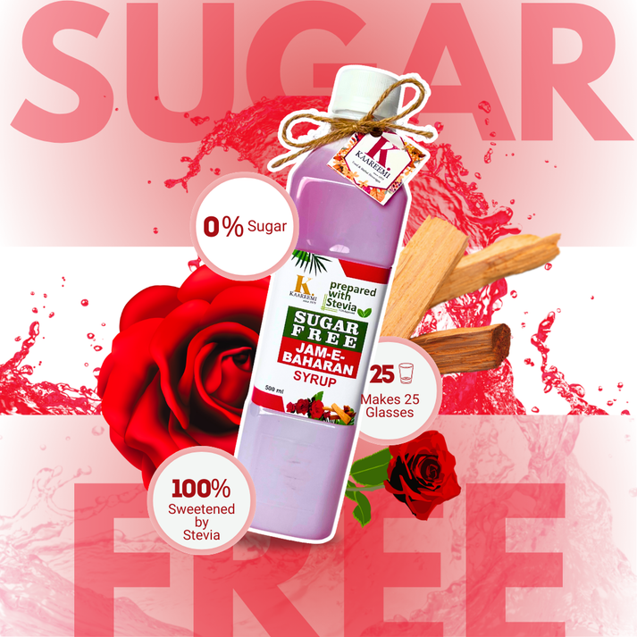 Sugar Free Jam-e-Baharan Syrup. (Flat 14% Discount) – Kaareemi